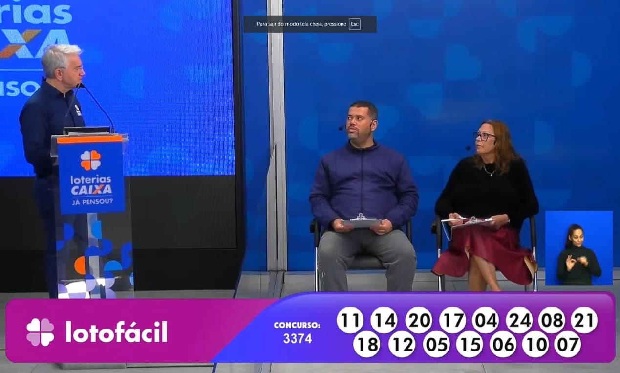 Lotofácil 3374 premia dois apostadores de São Paulo com R$ 772 mil
